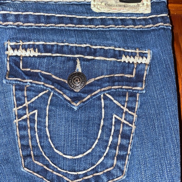 True Religion | Jeans | True Religion Super T Thick Stitch Jeans Worn ...